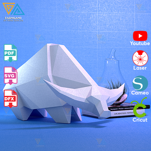 Buffalo Paper Model template - Buffalo paper Sculpture - Buffalo Paper ...