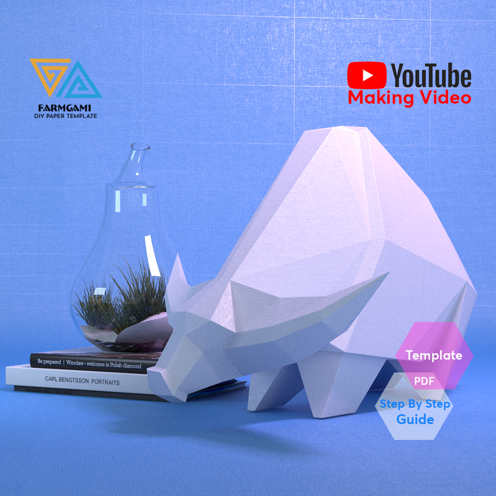 Buffalo Paper Model template - Buffalo paper Sculpture - Buffalo Paper ...