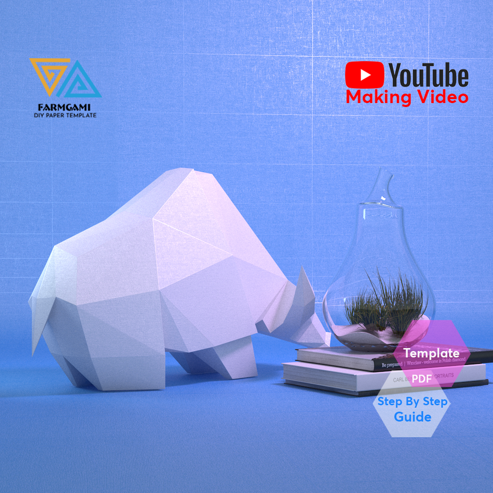 Buffalo Paper Model template - Buffalo paper Sculpture - Buffalo Paper ...